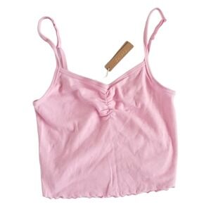 SKIMS | Tops | Skims Pointelle Logo Cami Tank Top Shirt Bubblegum Pink ...